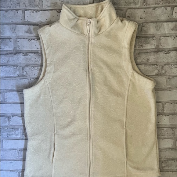 Laura Scott | Jackets & Coats | Laura Scott Womens Fleece Vest In White ...